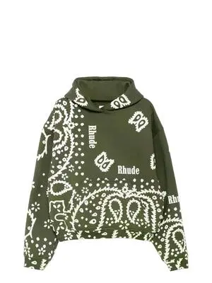 Rhude Bandana-print Hoodie - Green