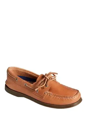 Sperry Authentic Original 2-eye Boat Shoe - Nutmeg Leather Mix Mat