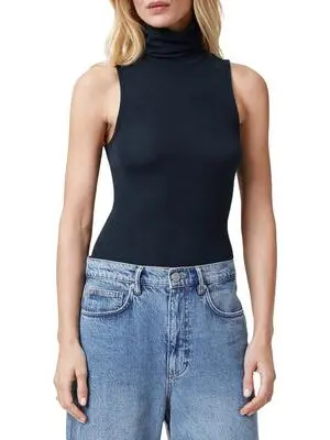 ALLSAINTS AllSaints Bec Turtleneck Tank Black Oyster Blue