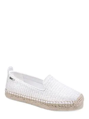 Dkny Mallandra Platform Espadrille Flat - Bright White