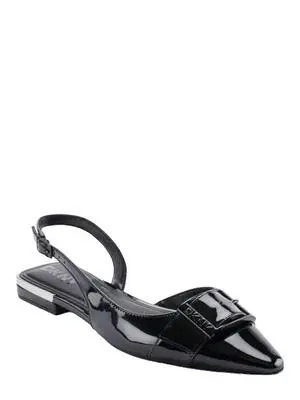 Dkny Clemma Pointed-toe Slingback Flats - Black