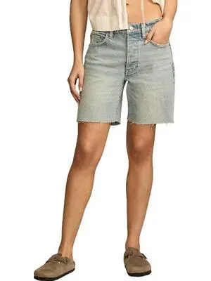 Lucky Brand 90s Loose Denim Shorts - Halo Effect Wash