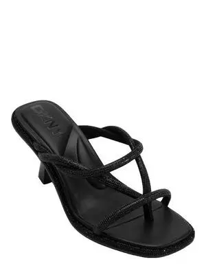 Dkny Embellished Strappy Sandals - Black