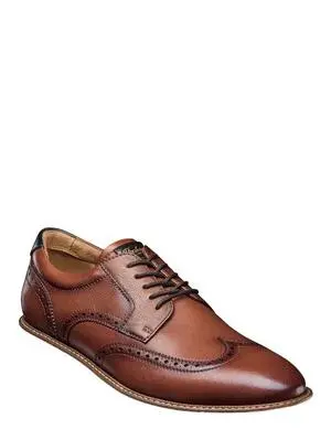 Florsheim Launch Wingtip Derby - Cognac Multi