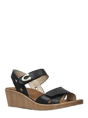 WOLKY Sanibel Platform Wedge Sandal - Black