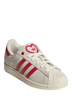 Adidas Superstar Ii Sneaker - Cream White/scarlet/pink