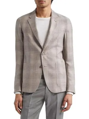 Zegna Fairway Crossover Plaid Wool - Medium Brown