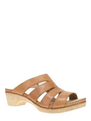 Dansko Lyndi Platform Slide Sandal - Natural