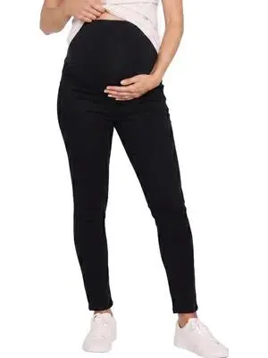 Motherhood Maternity Secret Fit Ankle Length Skinny Maternity Jeans - Black