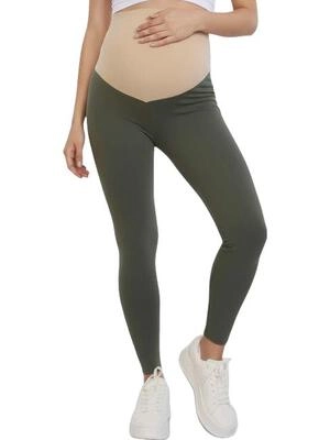 Motherhood Maternity Essential Stretch Secret Fit Over The Belly Maternity Tights - Beetle