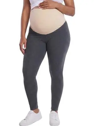 Motherhood Maternity Essential Stretch Secret Fit Over The Belly Plus Maternity Tights - Charcoal