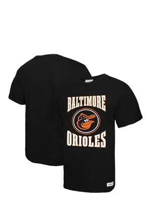 Mitchell & Ness Baltimore Orioles Arched Logo Slub T-shirt - Black