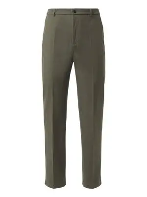 Valentino Garavani Cotton Straight Leg Trousers - Green