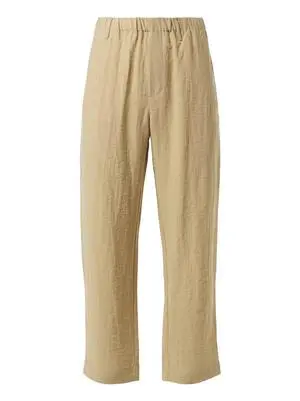 Commas Mid-rise Straight Pants - Beige