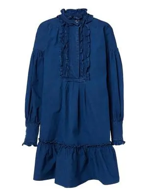 Valentino Garavani Denim Mini Dress - Blue