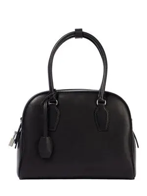 THE ROW India Leather Tote Bag - Black