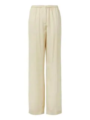 JOSEPH Tahiti Straight Leg Trousers - Beige