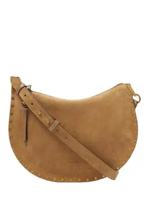 Isabel Marant Oskan Soft Zipped Shoulder Bag - Beige