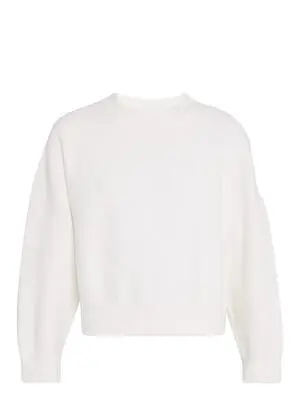 Vince Vince Bouclé Crewneck Sweater Optic White
