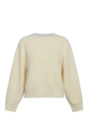 Vince Vince Bouclé Crewneck Sweater Straw Seed