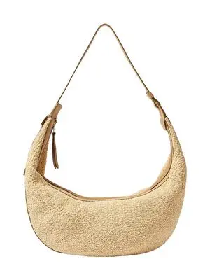 Khaite Augustina Raffia Shoulder Bag - Neutrals