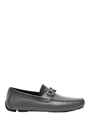 FERRAGAMO Leather Loafers - Grey
