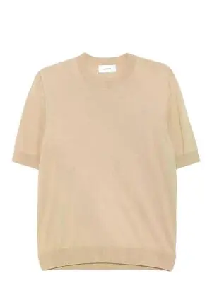 LARDINI Cotton T-shirt - Brown