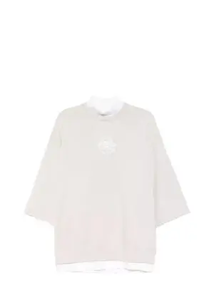 Givenchy Logo-embroidered Sweatshirt - Neutrals