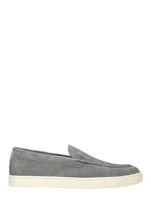 Brunello Cucinelli Chevron Slip-on Suede Loafers - Grey/dark