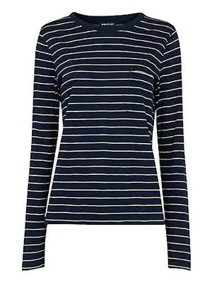Whistles Stripe-pattern Cotton Top - Blue