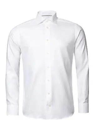 Eton Cutaway-collar Single-cuff Slim-fit Cotton-twill Shirt - White