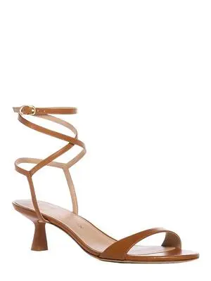 STUART WEITZMAN Nudist 50 Wrap Sandals Macchiato