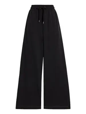 Brunello Cucinelli Bead-embellished Cotton-blend Track Pants - Black
