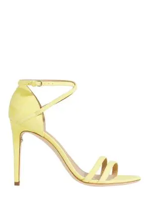 FERRAGAMO Ferragamo Ines X5 Suede Sandals Pastel Yellow