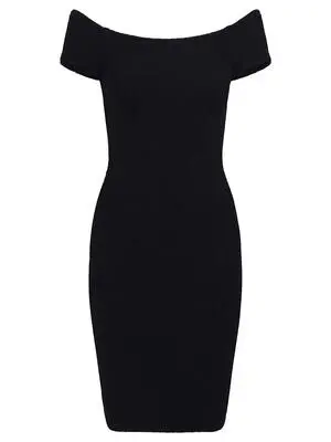 Hunza G Grace Off-the-shoulder Dress - Black