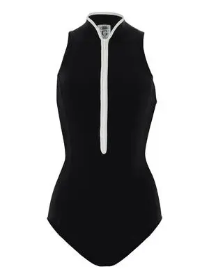 Hunza G Katya Upf 50+ Swimsuit - Black/white