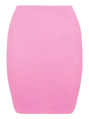 Hunza G Crinkle Mini Skirt - Bubblegum
