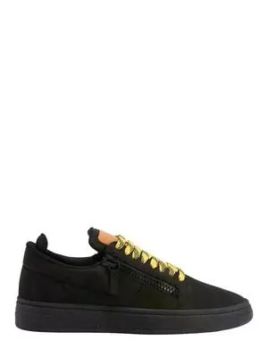 GIUSEPPE ZANOTTI Gz94 Double-zip Low-top Sneakers - Black