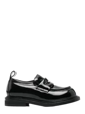 Moschino Patent-leather Loafers - Black
