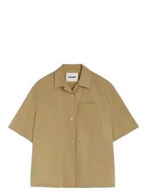 JIL SANDER Crop-sleeves Shirt - Neutrals