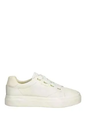 Gant Leather Low Top Sneakers - White