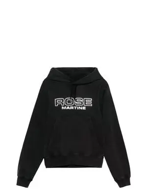 Martine Rose Raised-logo Hoodie - Black
