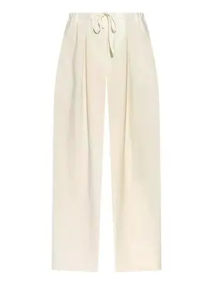 Theory Pleated Crepe Trousers - White
