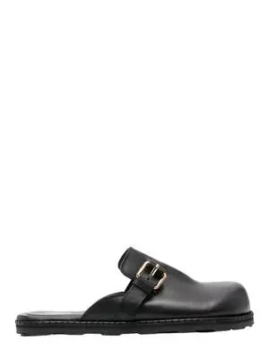 Moschino Leather Sandals - Black