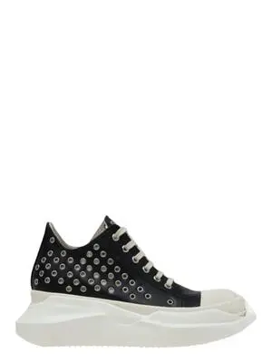 Rick Owens Abstract Low Sneakers - Black/milk/silver