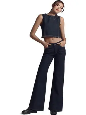 REFORMATION Cary Low-rise Slouchy Wide-leg Jeans - Dark Denim