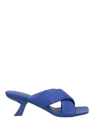 FERRAGAMO Sandals In Bright Lambskin Blue