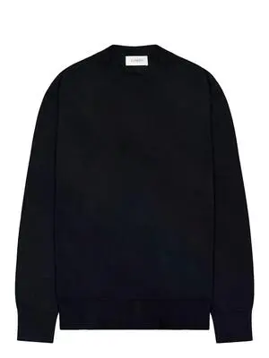 LANEUS Crew Neck Sweater - Black