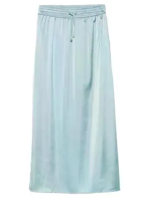 Herno Satin Maxi Skirt - Blue