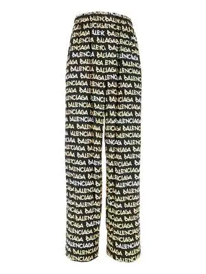 Balenciaga Logo-print Pants - Black